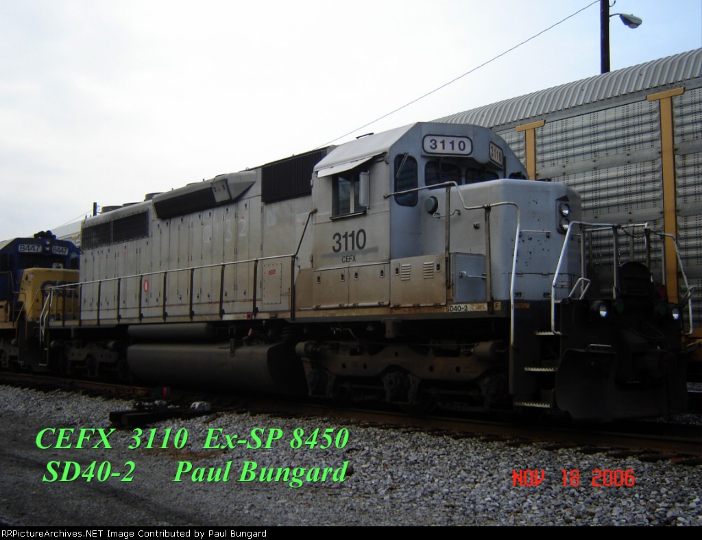 CEFX 3110 Ex-SP 8450 SD40-2 11/18/2006